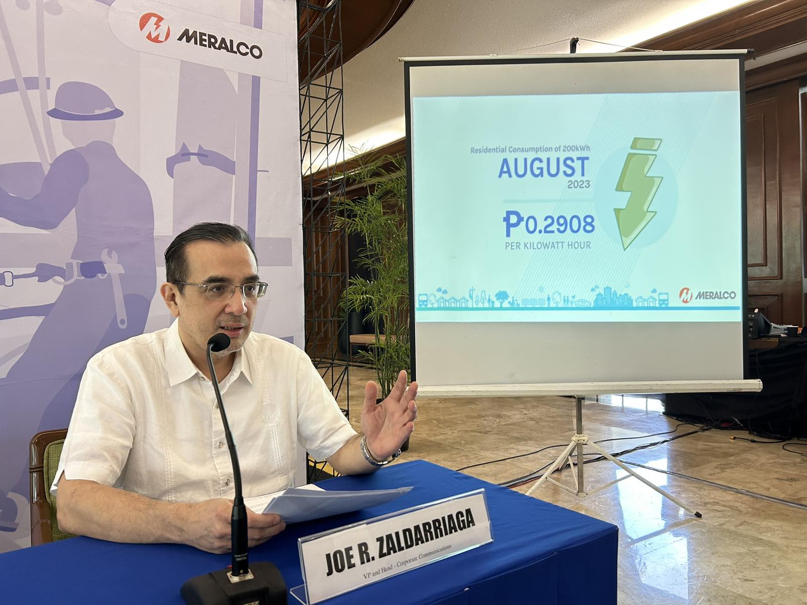 MERALCO ANNOUNCES RATE REDUCTION FOR THE SECOND CONSECUTIVE MONTH ...