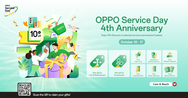 OPPO Service Day celebrates 4th Anniversary with special discounts and ...