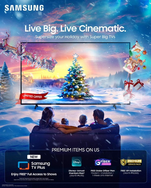 Live Cinematic This Holiday Season with Samsung Super Big TVs and the all-new Samsung TV Plus ...