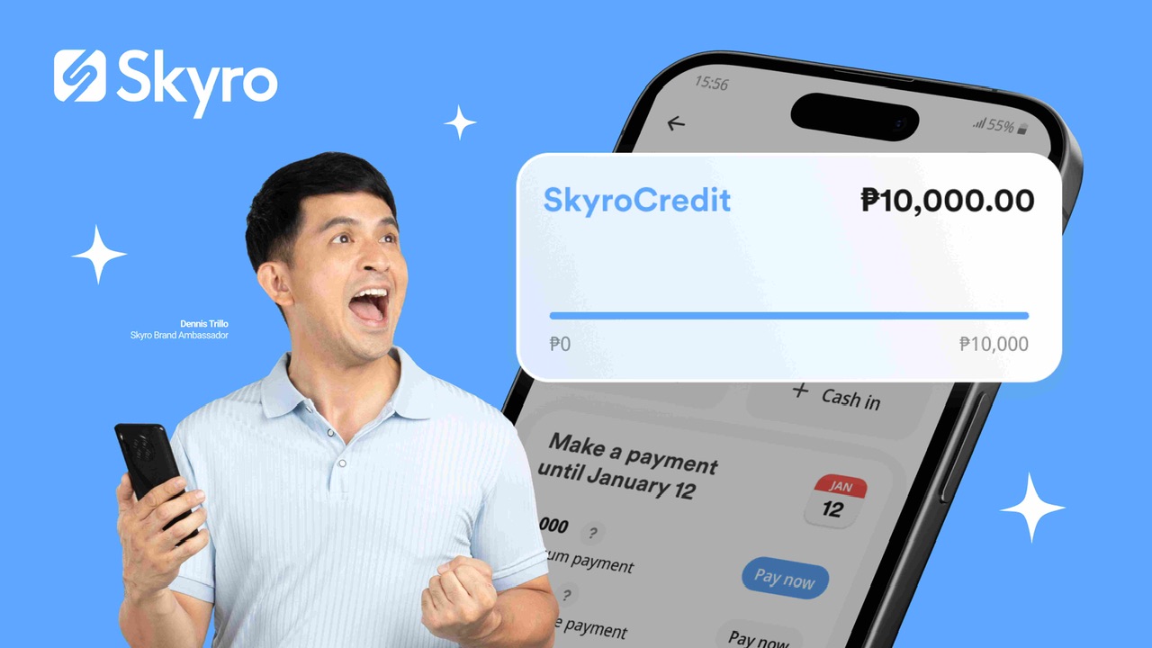 SkyroCredit lets you spend now via QR Ph, pay later and earn 1% ...