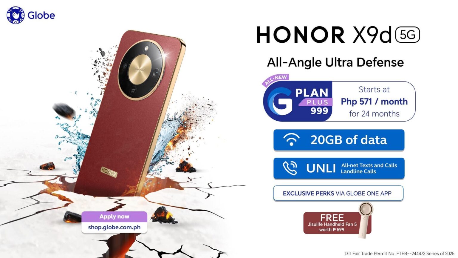 HONOR X9d 5G Now Available via Globe Postpaid Plans starting at G-Plan ...